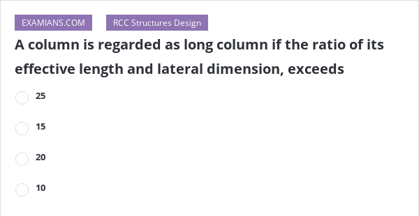 A column is regarded as long column if the ratio of its effective ...