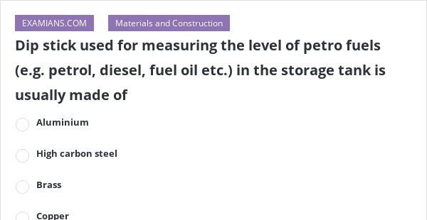 Dip stick used for measuring the level of petro fuels (e.g. petrol ...