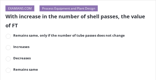 With increase in the number of shell passes, the value of FT | EXAMIANS