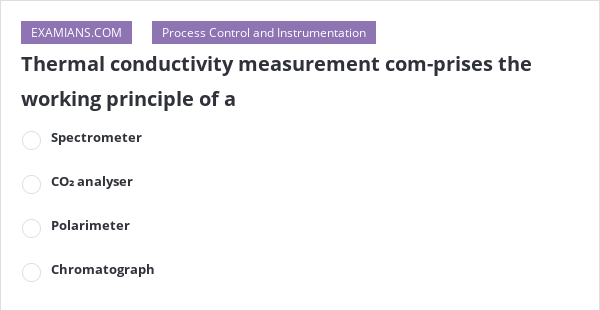 Thermal conductivity measurement com-prises the working principle of a ...