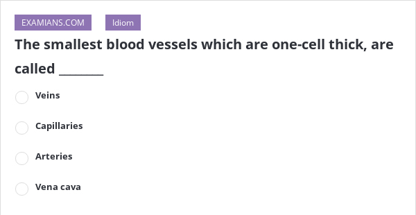 The smallest blood vessels which are one-cell thick, are called ...