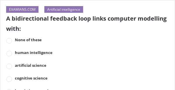 A bidirectional feedback loop links computer modelling with: | EXAMIANS