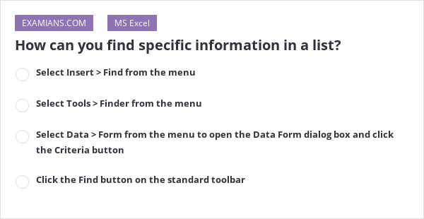 How Can You Find Specific Information In A List EXAMIANS how-can-you-find-specific-information-in-a-list-examians