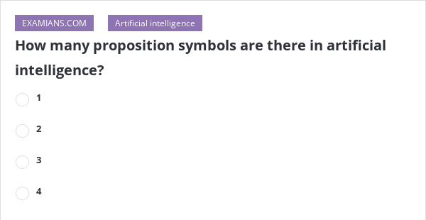 How many proposition symbols are there in artificial intelligence ...