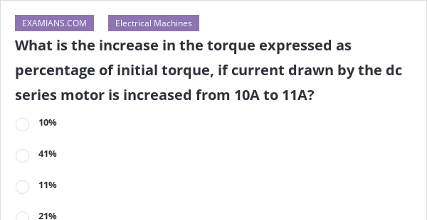 What is the increase in the torque expressed as percentage of initial ...