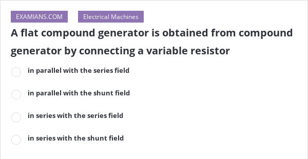 A flat compound generator is obtained from compound generator by ...