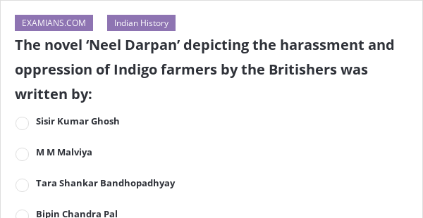 The novel ‘Neel Darpan’ depicting the harassment and oppression of ...