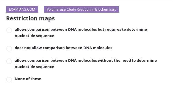 Restriction maps | EXAMIANS