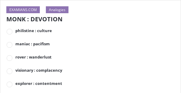 MONK : DEVOTION | EXAMIANS