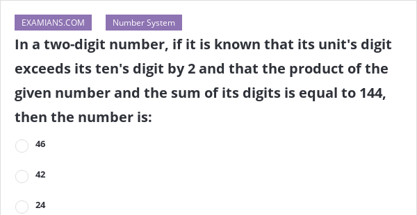 In a two-digit number, if it is known that its unit's digit exceeds its ...