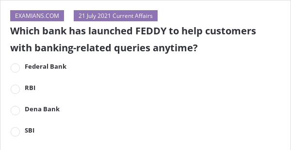 Which bank has launched FEDDY to help customers with banking-related ...