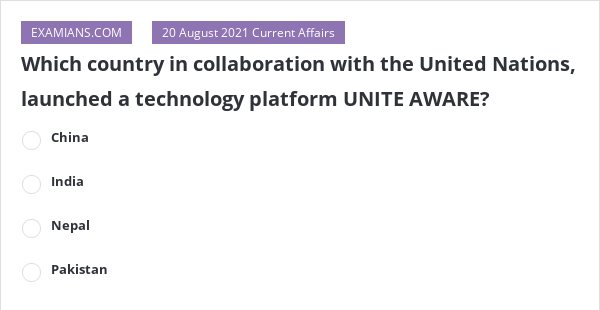 Which country in collaboration with the United Nations, launched a ...