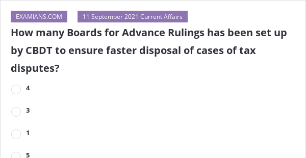 How many Boards for Advance Rulings has been set up by CBDT to ensure ...