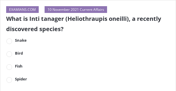 What is Inti tanager (Heliothraupis oneilli), a recently discovered ...