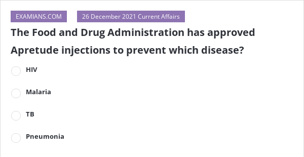 The Food and Drug Administration has approved Apretude injections to ...