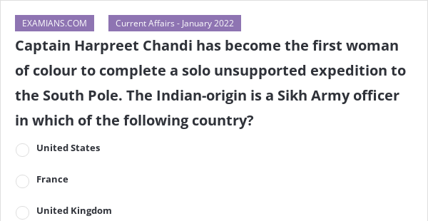 Captain Harpreet Chandi has become the first woman of colour to ...