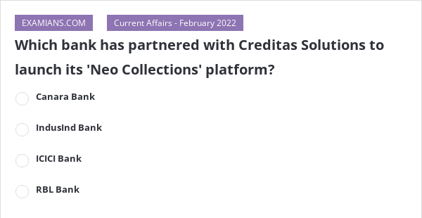 Which bank has partnered with Creditas Solutions to launch its 'Neo ...