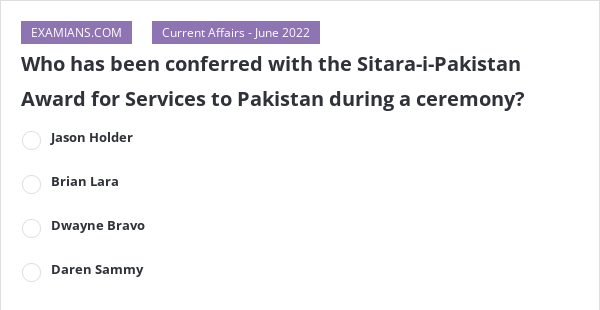 Who has been conferred with the Sitara-i-Pakistan Award for Services to ...